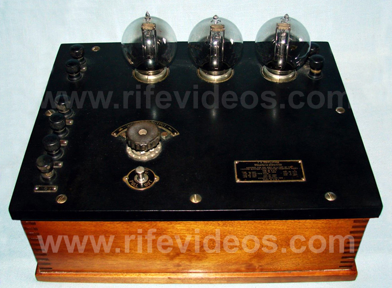 Chapter 7 - 1934 Rife Ray #3 Rife Machine used in the 1934 clinic